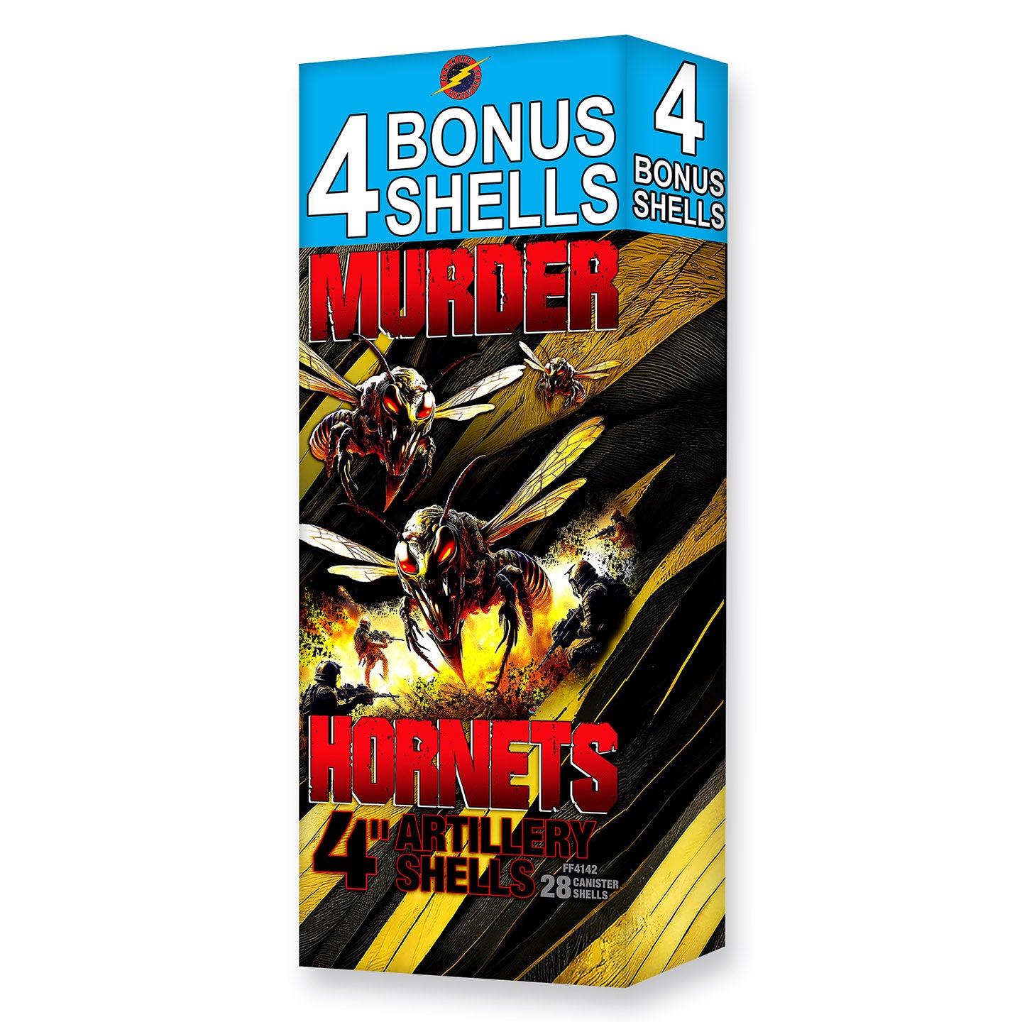 Murder Hornets 4" Canister Shells | Artillery Shells | Flashing Fireworks