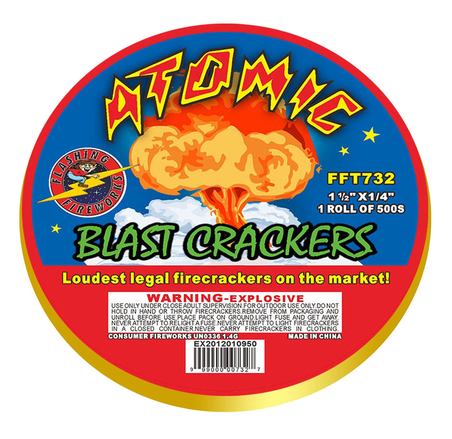 Firecracker 1.5" 500 Roll | Firecrackers | Flashing Fireworks
