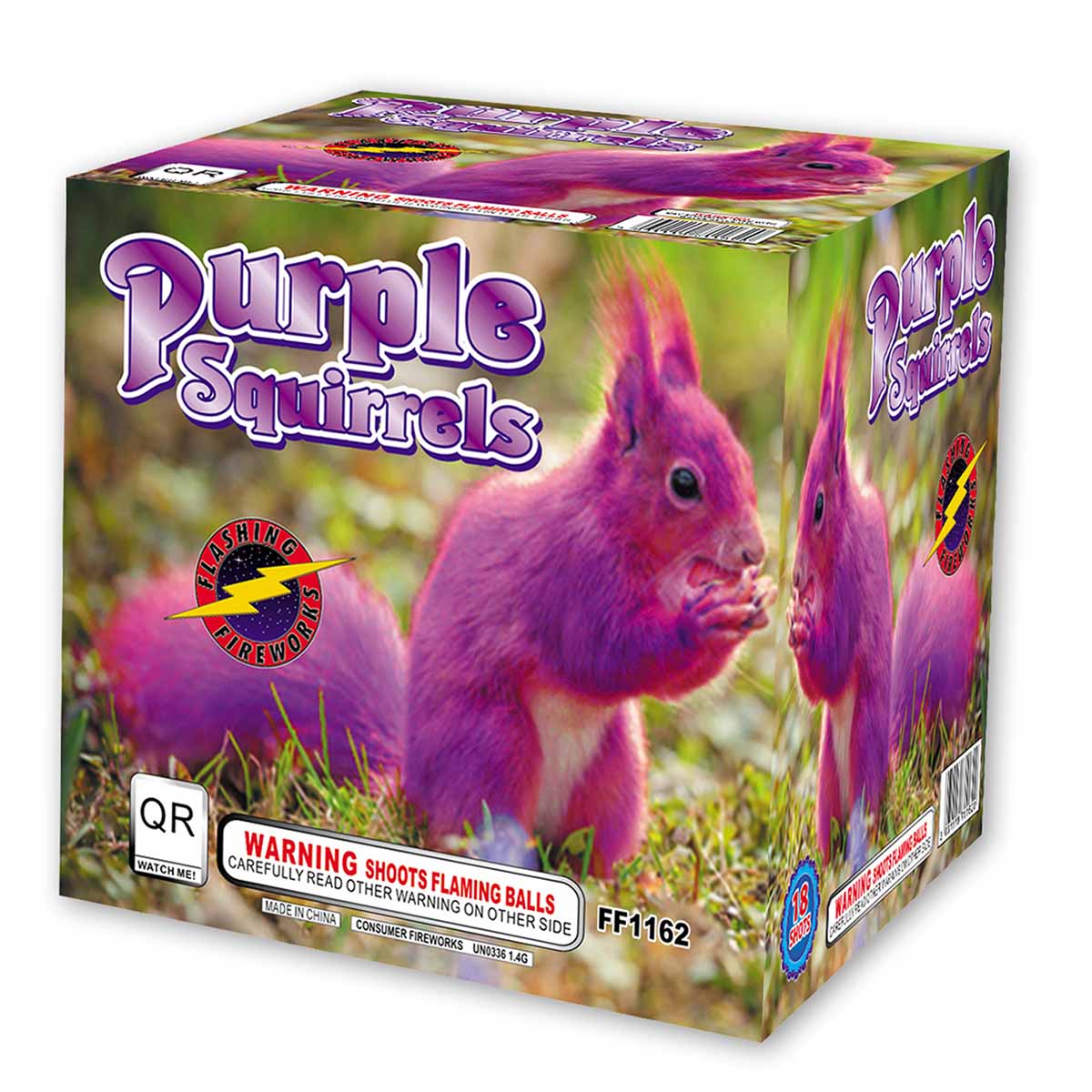 Purple Squirrels | Cakes | Flashing Fireworks