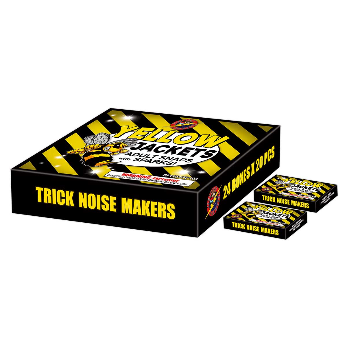 Yellow Jacket Adult Snaps | Firecrackers | Flashing Fireworks