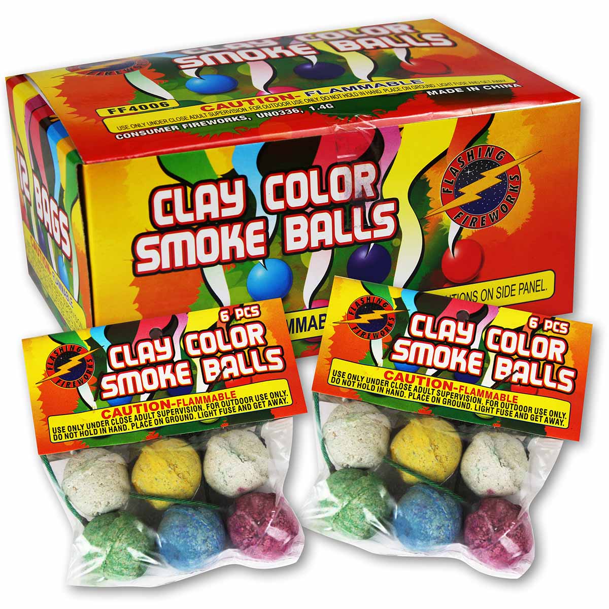 Assorted Clay Color Smoke Balls | Smoke | Flashing Fireworks